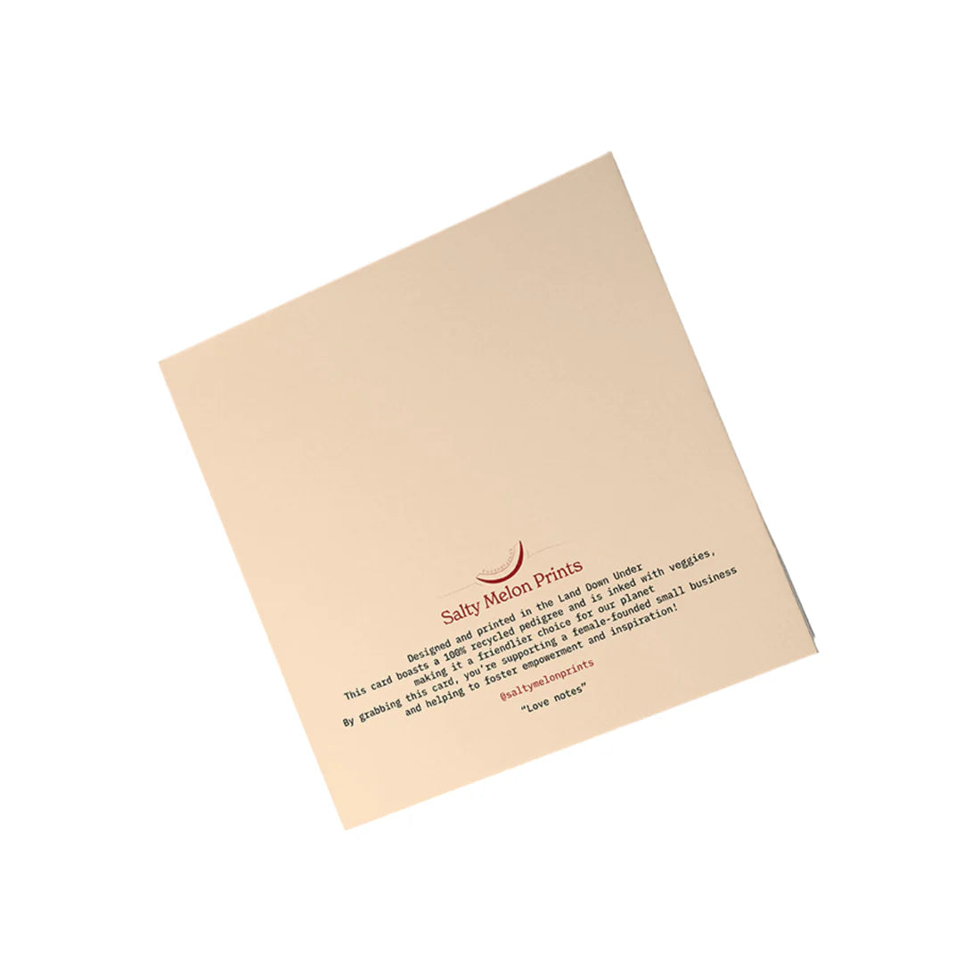 SALTY MELON PRINTS | LOVE NOTES CARD – Mint Boutique Yarrawonga