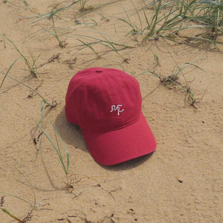 MIA CAPRI | EMBROIDERED CAP - RED – Mint Boutique Yarrawonga